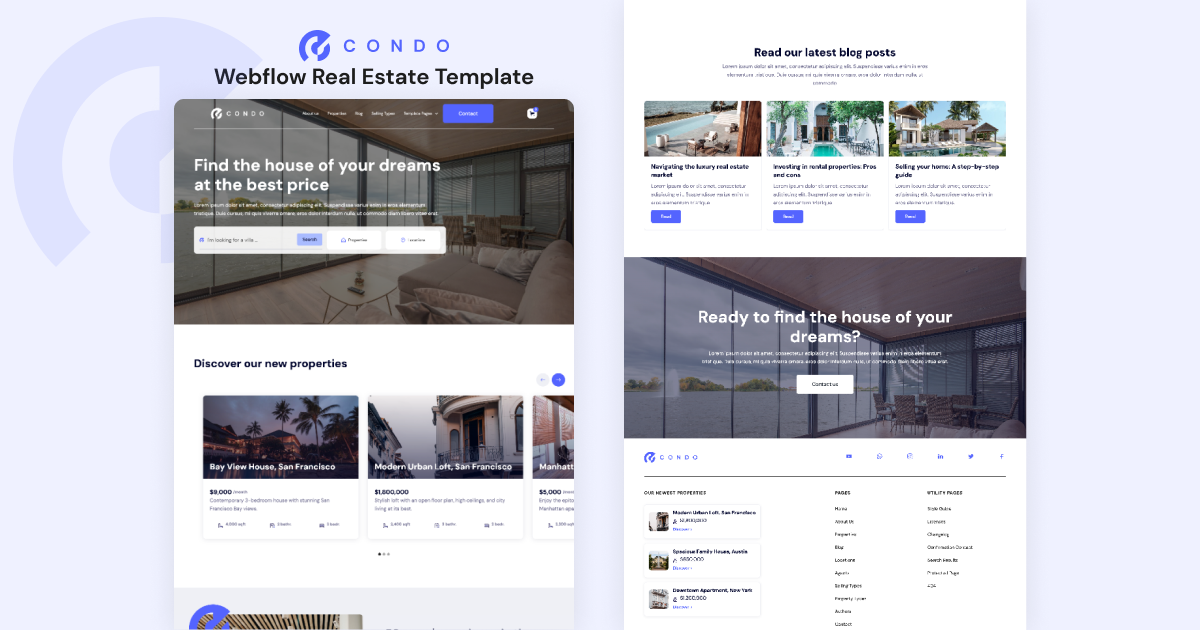Contact | Condo | Webflow Real Estate Template